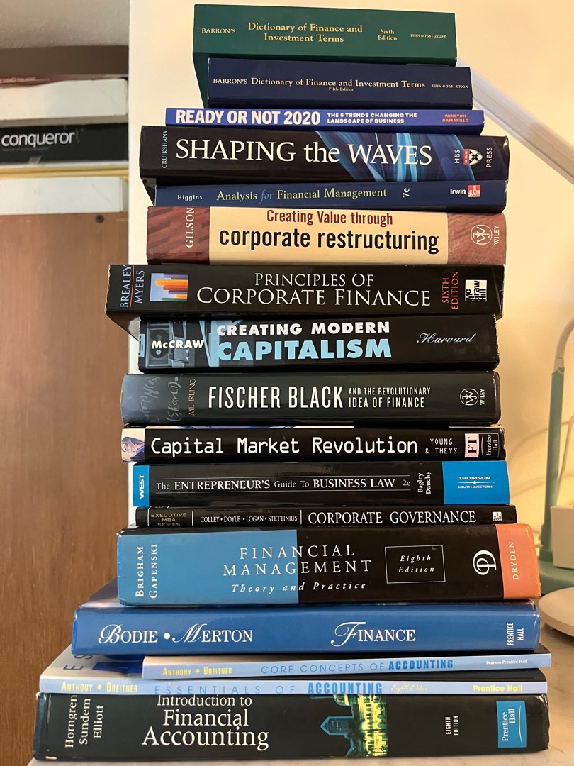 Finance textbooks / prescribed reading (Wharton and Harvard syllabus ...