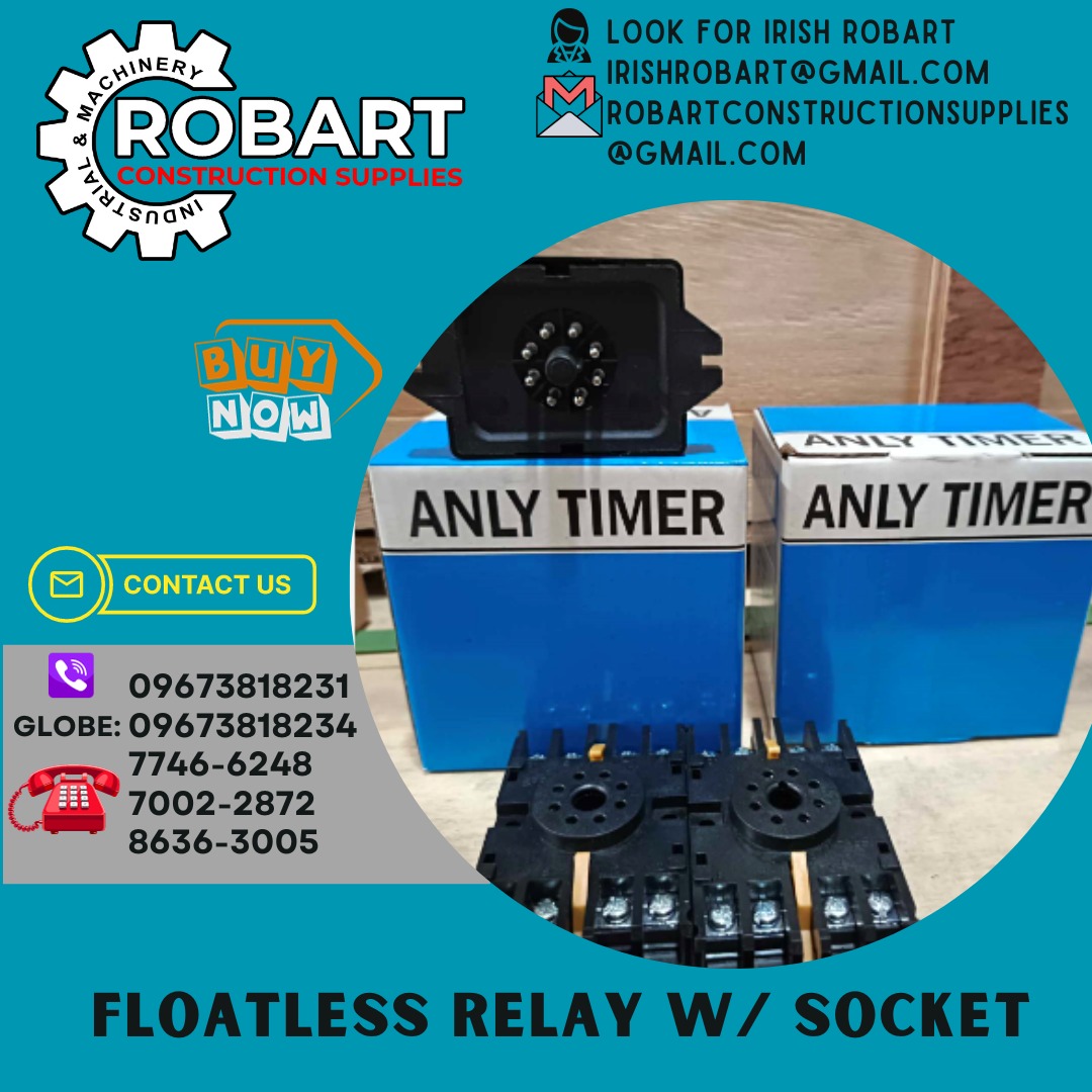 Floatless relay w/ socket, Commercial & Industrial, Construction Tools ...