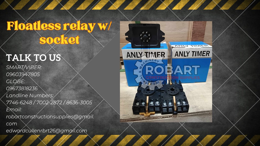 Floatless relay w/ socket, Commercial & Industrial, Construction ...