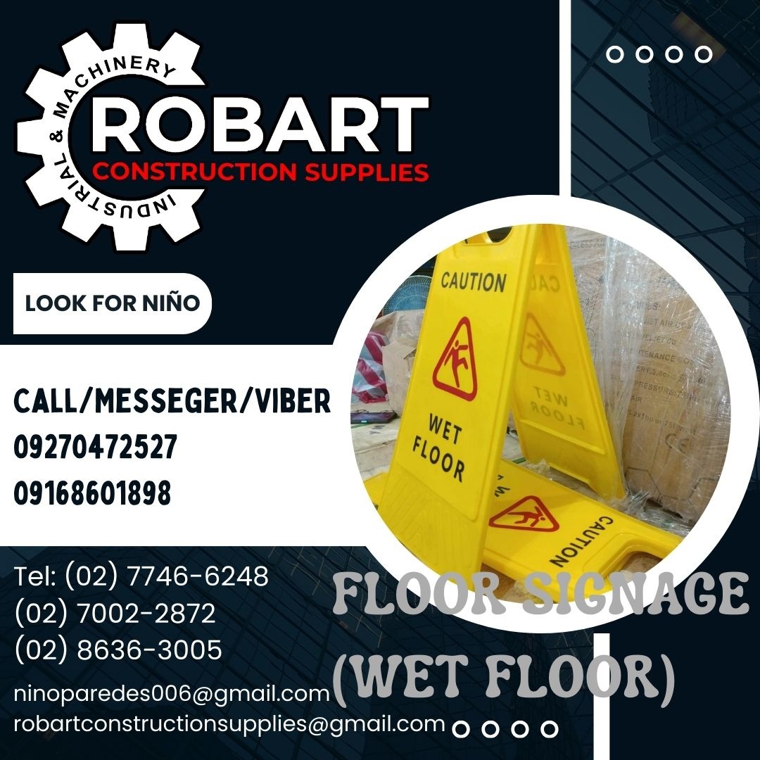 FLOOR SINAGE (WET FLOOR), Commercial & Industrial, Construction Tools ...