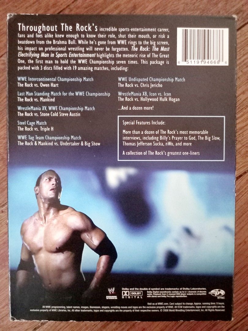 For Sale WWE The Rock - The Most Electrifying Man In Sports ...