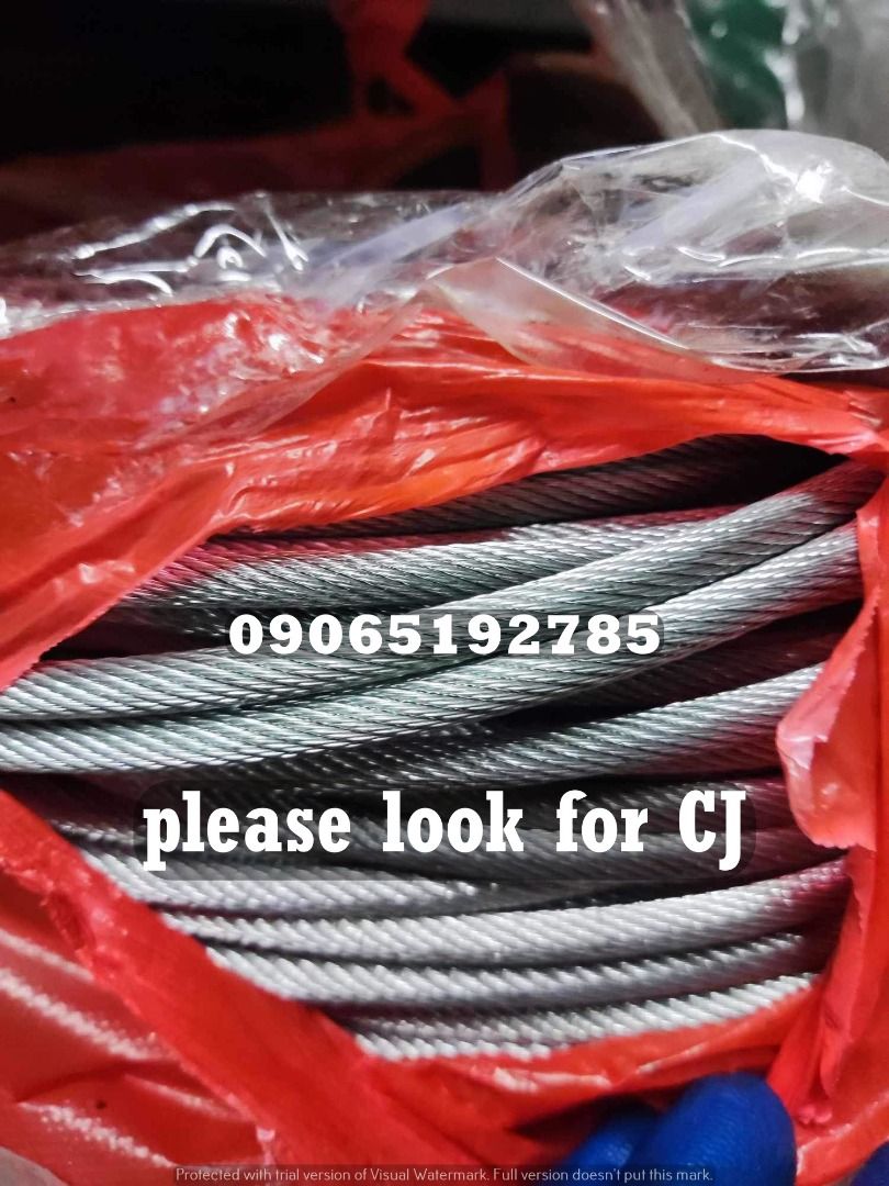 Gal wire rope, Commercial & Industrial, Construction Tools & Equipment ...