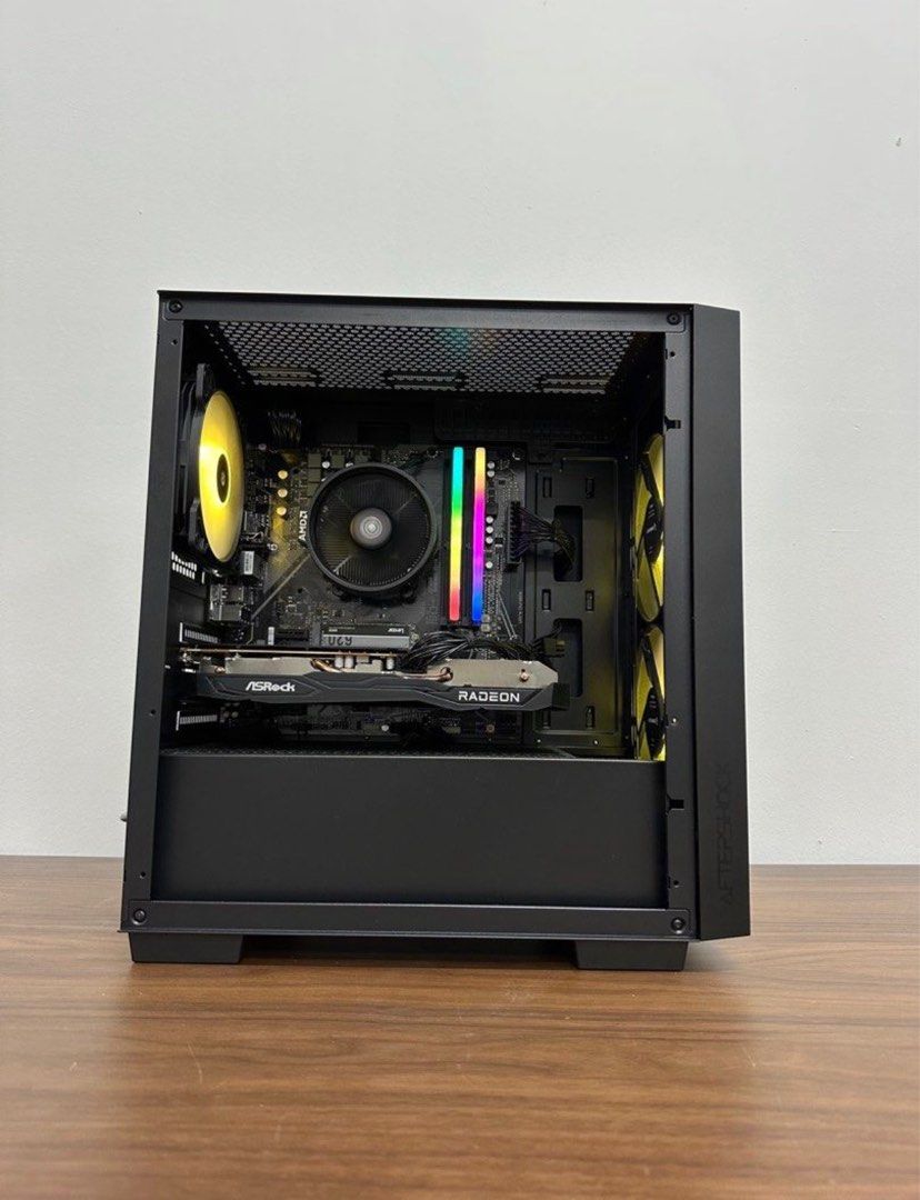 Gaming Desktop AMD Ryzen 5 5600 with RX 6600 Gaming PC, Computers ...