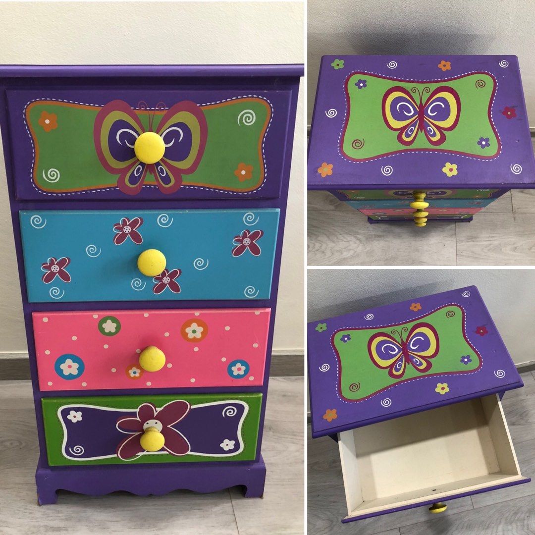 Girls chest of drawers, Furniture & Home Living, Furniture, Shelves ...