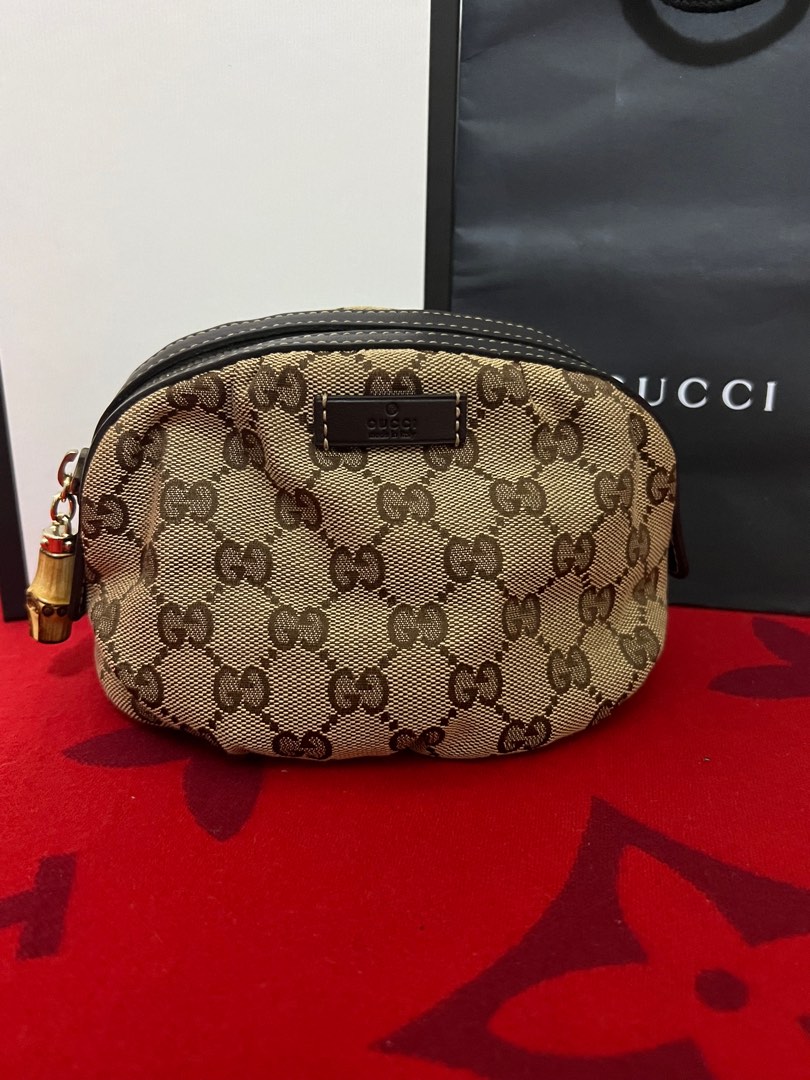 Gucci bamboo pouch, Women's Fashion, Bags & Wallets, Purses & Pouches ...