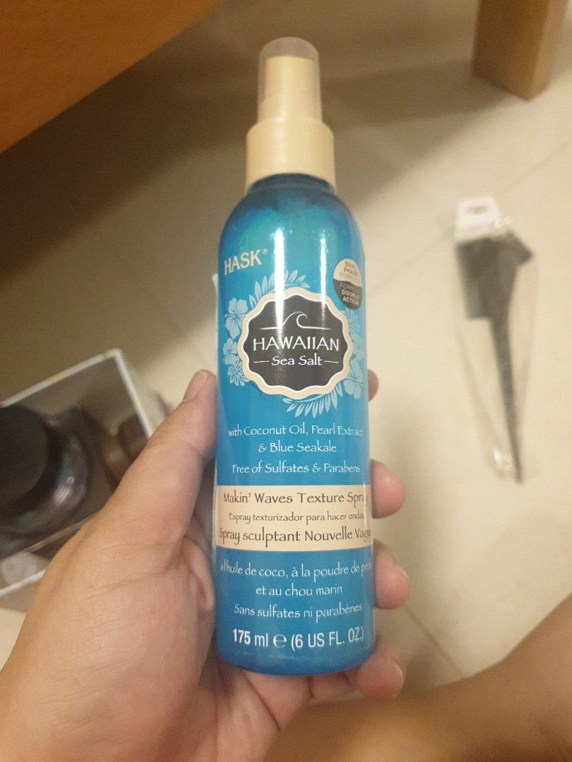 Husk hawaii sea salt Hair spray, Beauty & Personal Care, Hair on Carousell