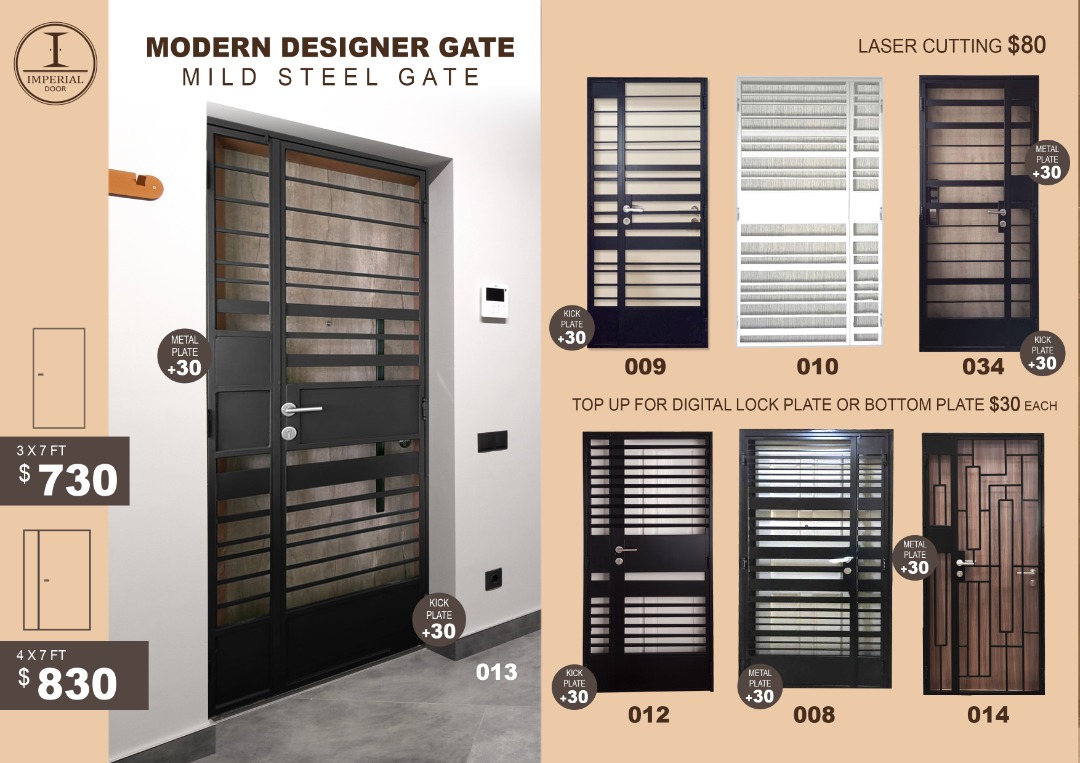HDB Metal Gate / BTO Metal Gate, Furniture & Home Living, Security ...