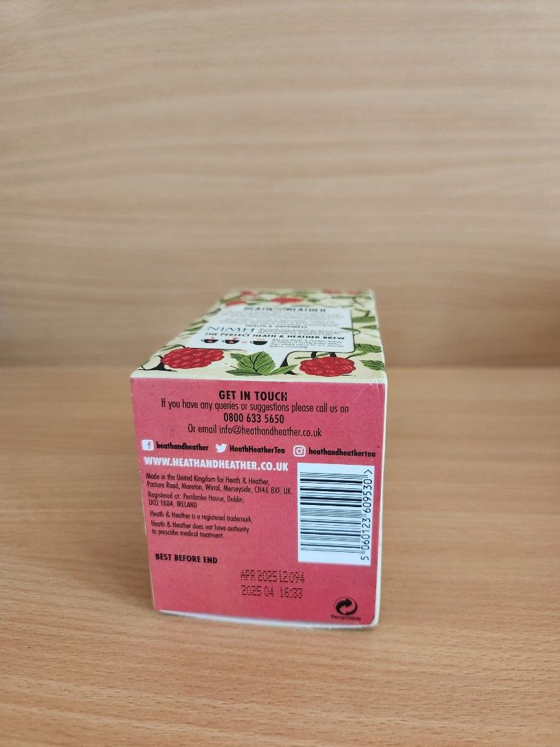 Heather & Heather UK Organic Raspberry Leaf Tea, Food & Drinks ...