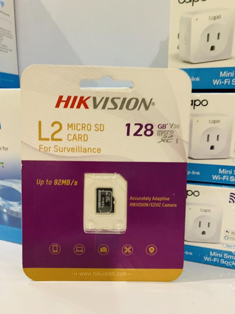 HIKVISION 128GB L2 MicroSD Card For Surveillance Class 10 HS-TF-L2/128G, Mobile Phones & Gadgets ...