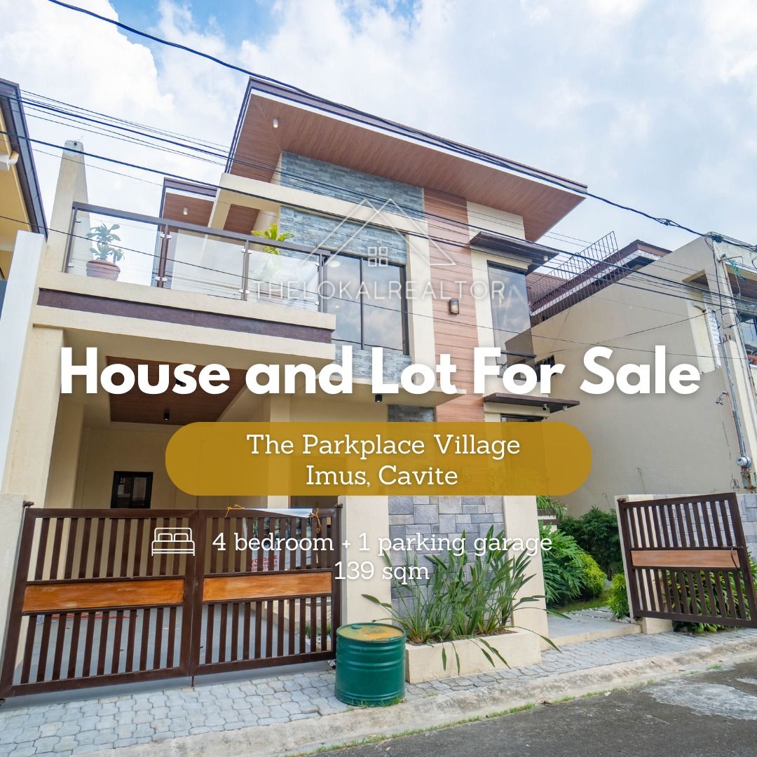 House and Lot for Sale the Parkplace Village Imus, Cavite 4 bedroom for ...