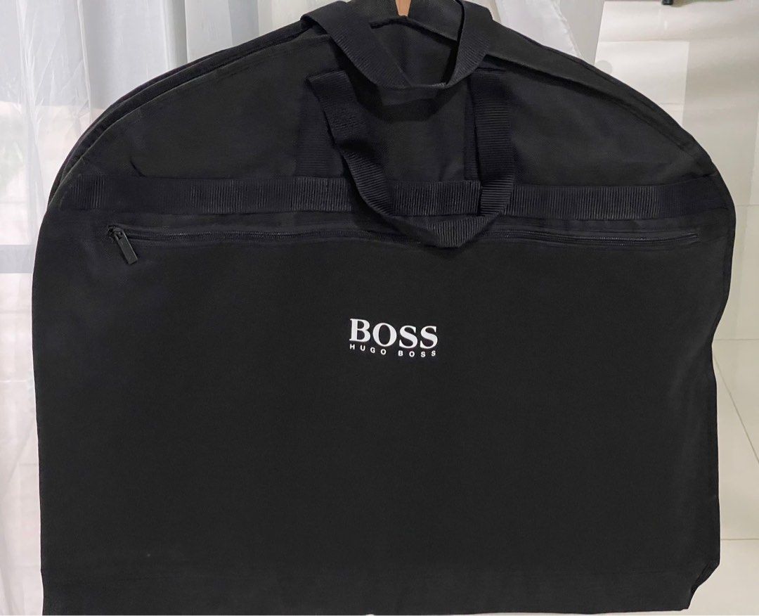 Hugo Boss Suit Dark Grey (complete set) with suit cover. Super 120 ...