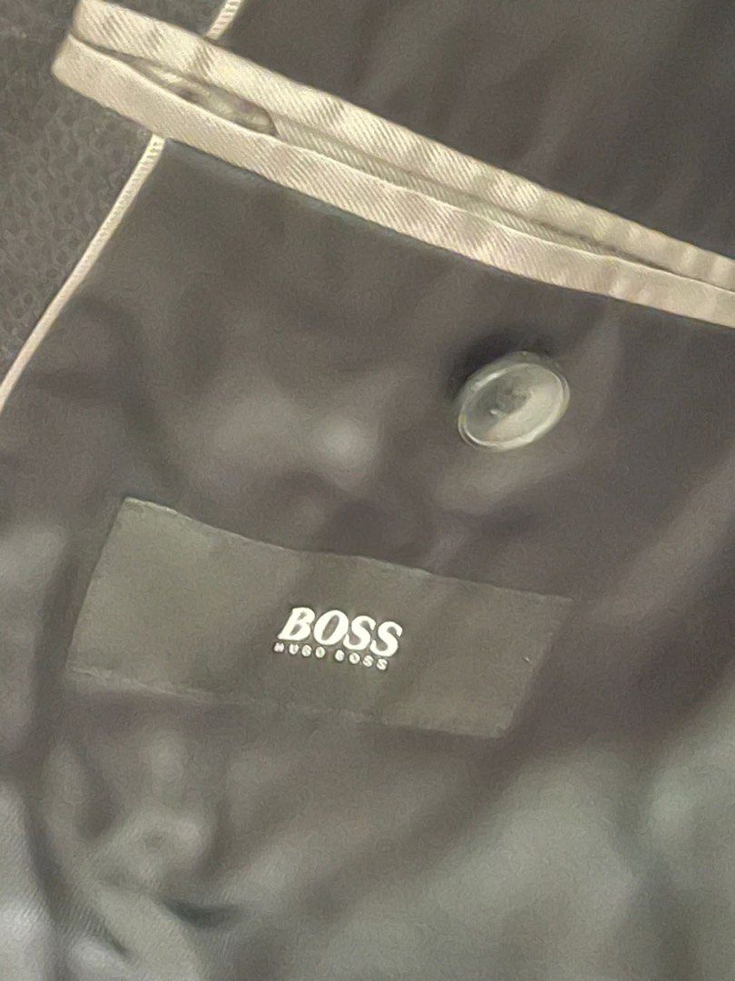 Hugo Boss Suit Dark Grey (complete set) with suit cover. Super 120 ...