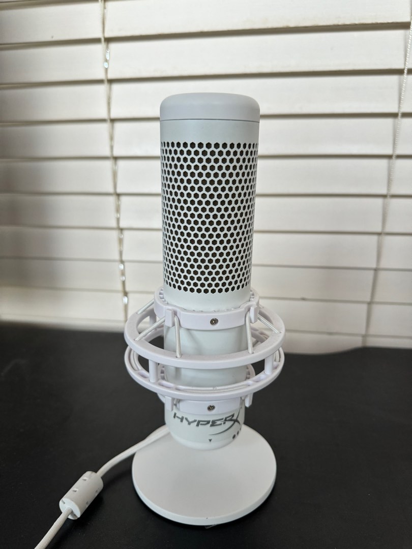 Hyper X Quadcast S USB WHITE, Audio, Microphones on Carousell