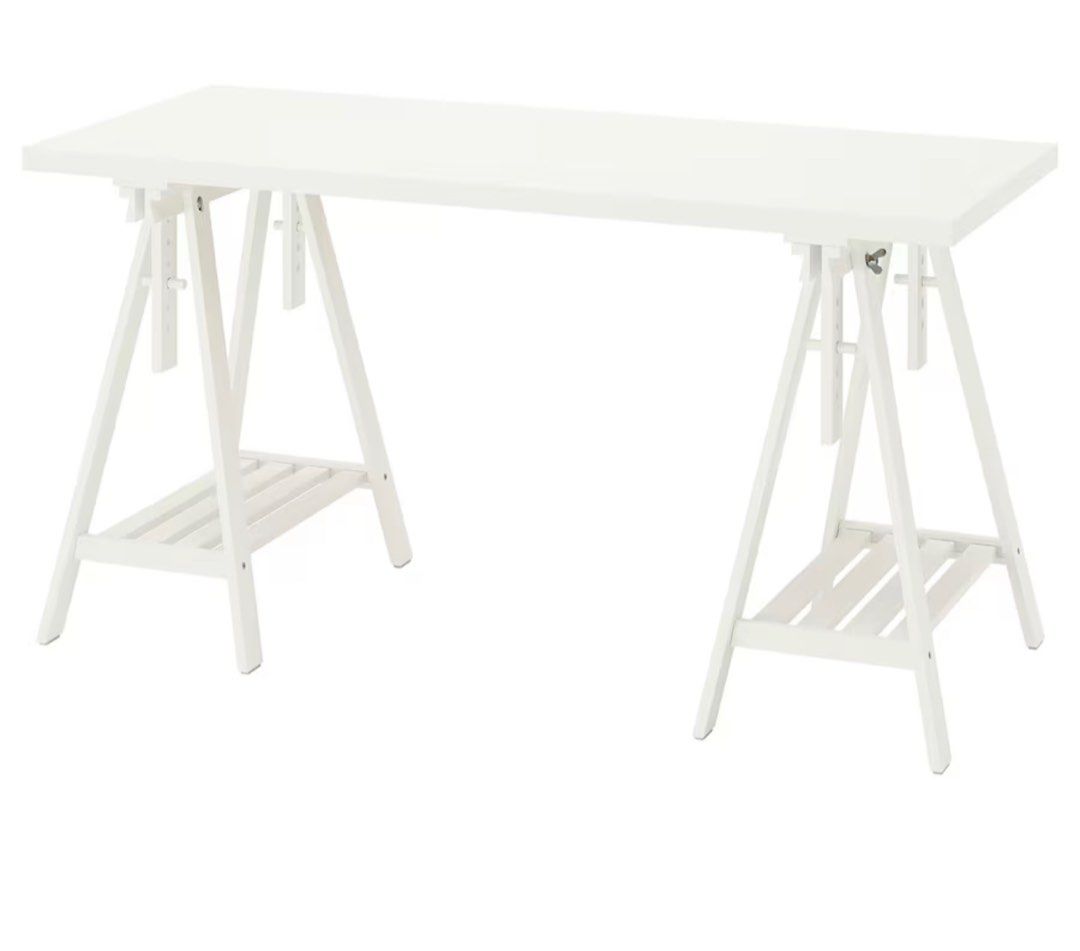 IKEA LAGKAPTEN / MITTBACK manually adjustable computer or study desk ...