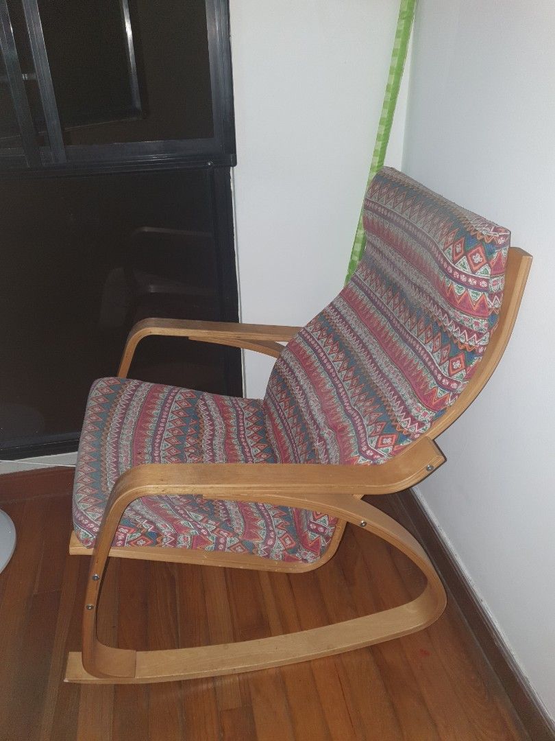 IKEA Poang Rocking chair, Furniture & Home Living, Furniture, Chairs on ...