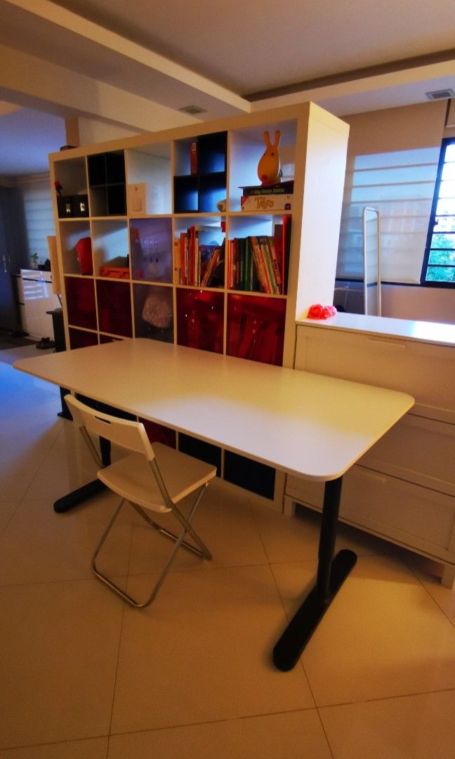 IKEA Bekant Study Table, Furniture & Home Living, Furniture, Tables ...