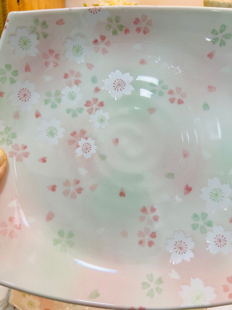 Japanese Sakura plate, Furniture & Home Living, Kitchenware & Tableware ...
