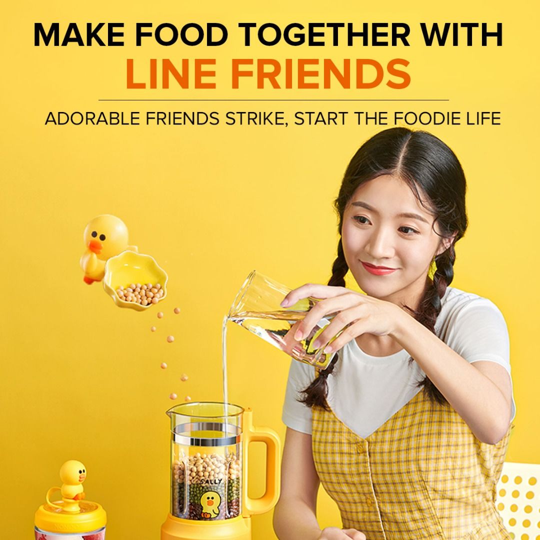 Joyoung Line Sally High Speed Food Processor 420ML Blender Fruit Soybean Juice Safety Mark, TV ...