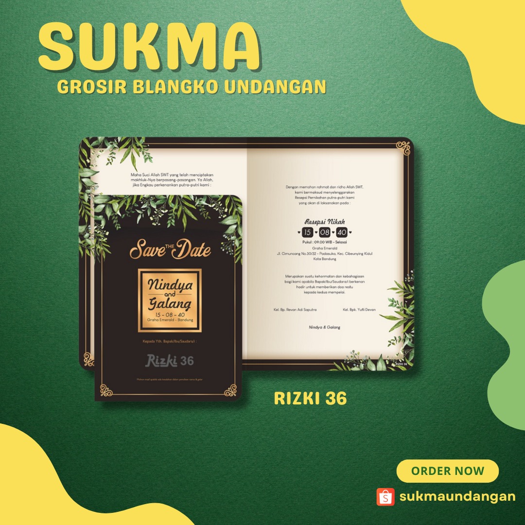 KERTAS UNDANGAN RIZKI 36 TANA TORAJA SUKMA UNDANGAN 083130302727, Serba ...