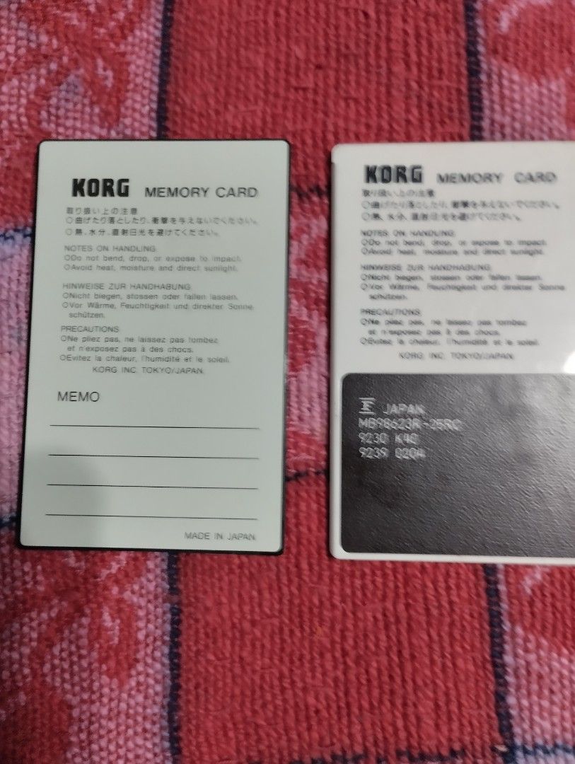 Korg 03r/w PCM and ROM card set.Dance, Hobbies & Toys, Music & Media ...