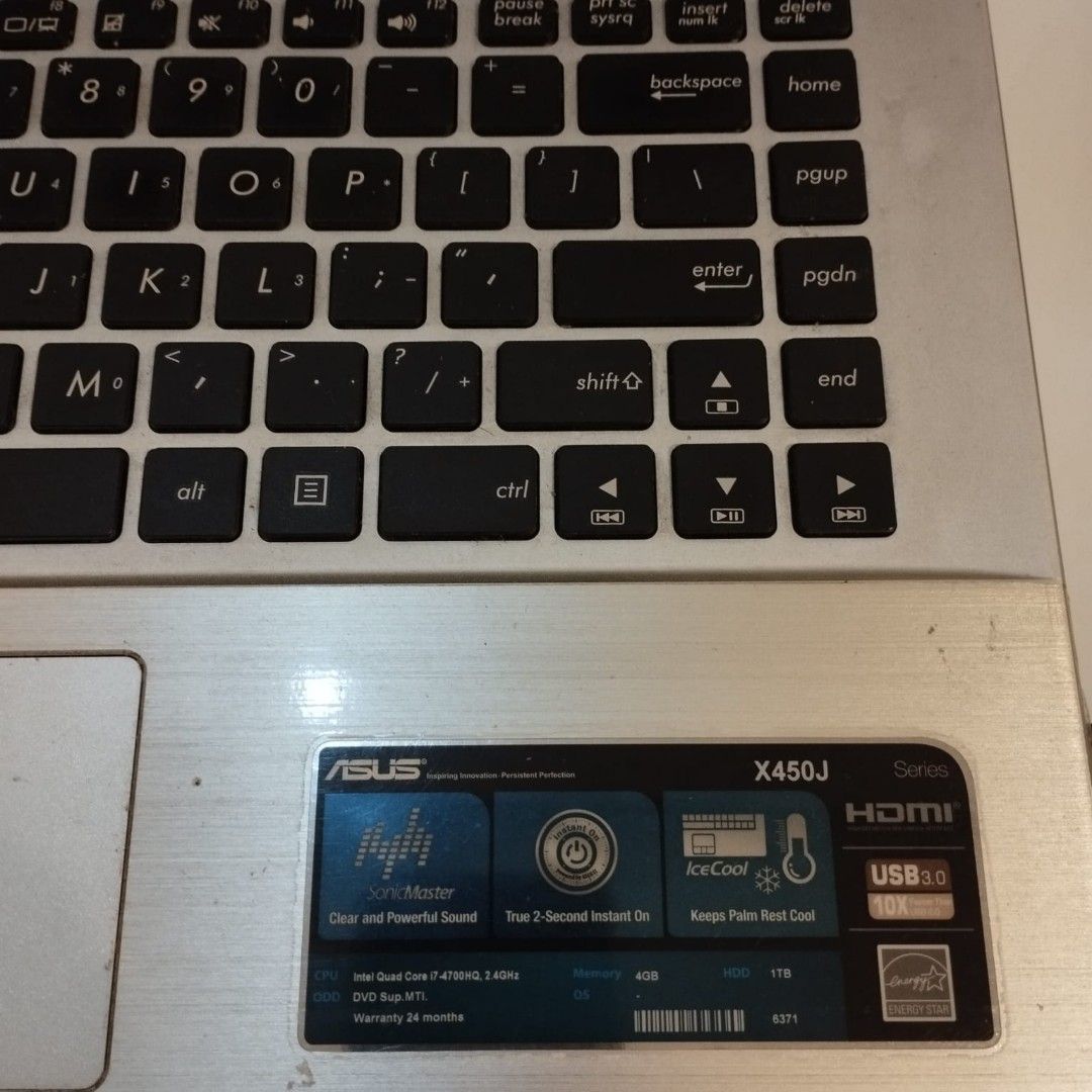 Laptop Asus x450j, Elektronik, Komputer, Laptop di Carousell