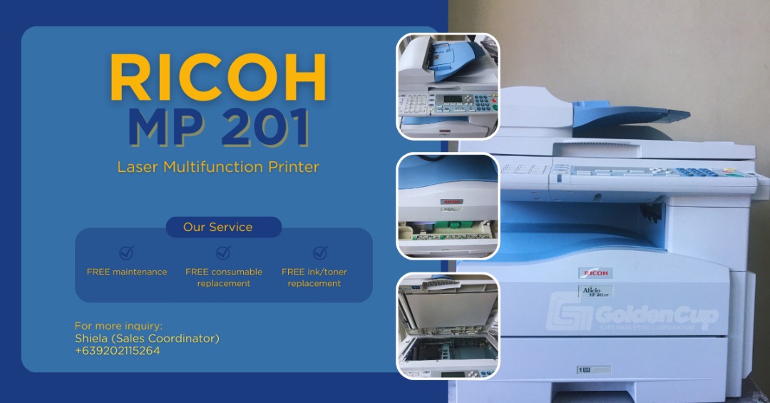 PHOTOCOPIER MACHINE: RICOH MP 201, Computers & Tech, Printers, Scanners ...