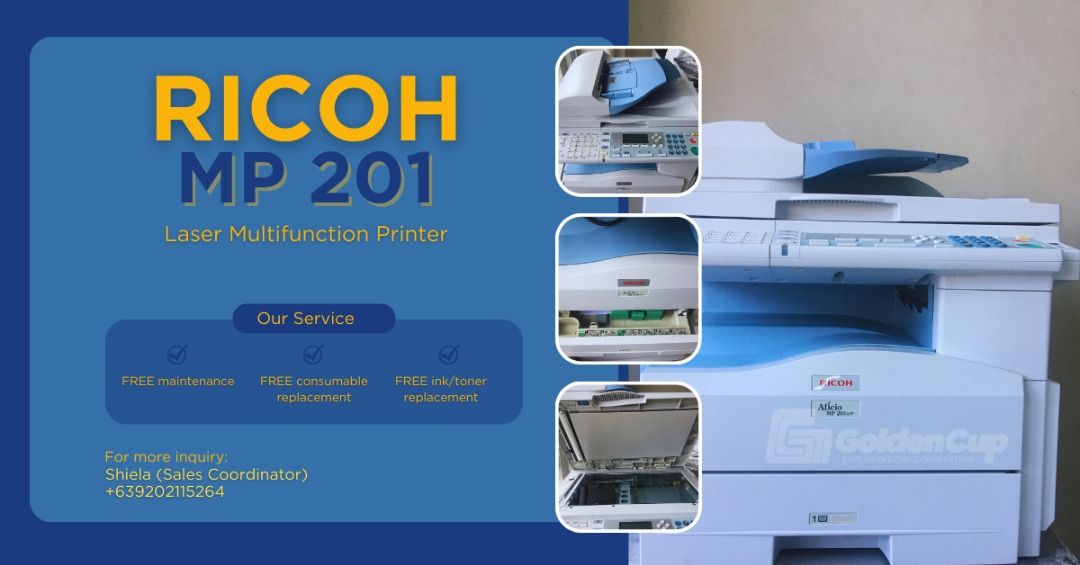 PHOTOCOPIER MACHINE: RICOH MP 201, Computers & Tech, Printers, Scanners ...
