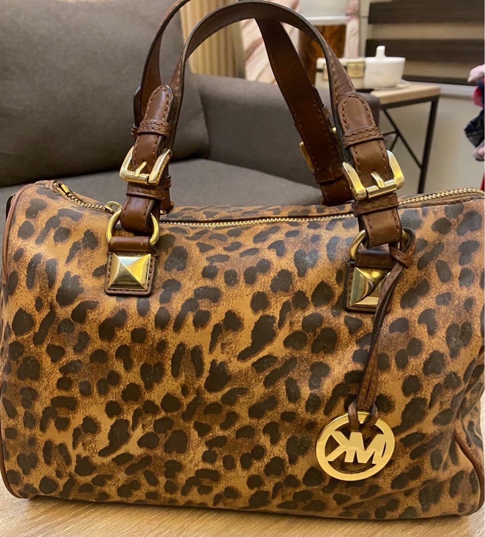 Leopard print MK doctor’s bag, Luxury, Bags & Wallets on Carousell