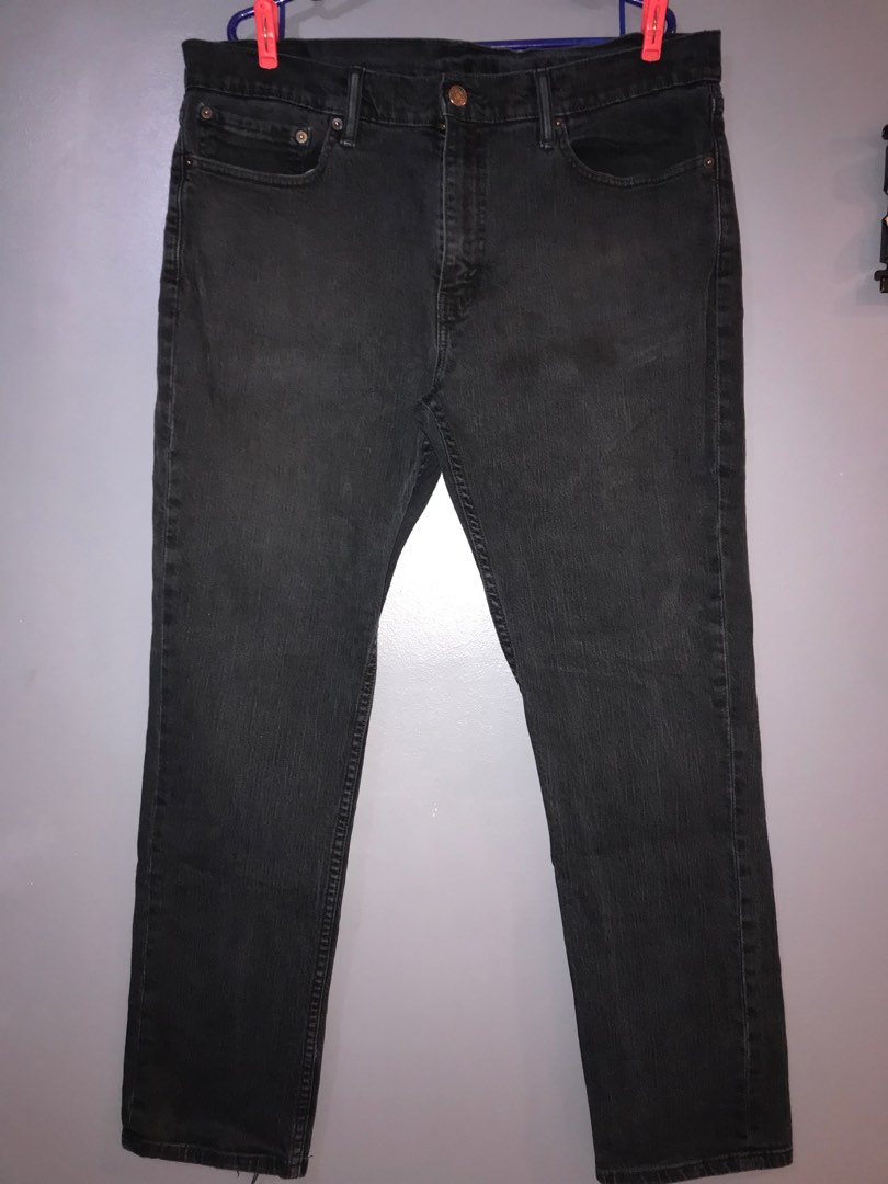 Levi Strauss Black Denim 36, Men's Fashion, Bottoms, Jeans on Carousell
