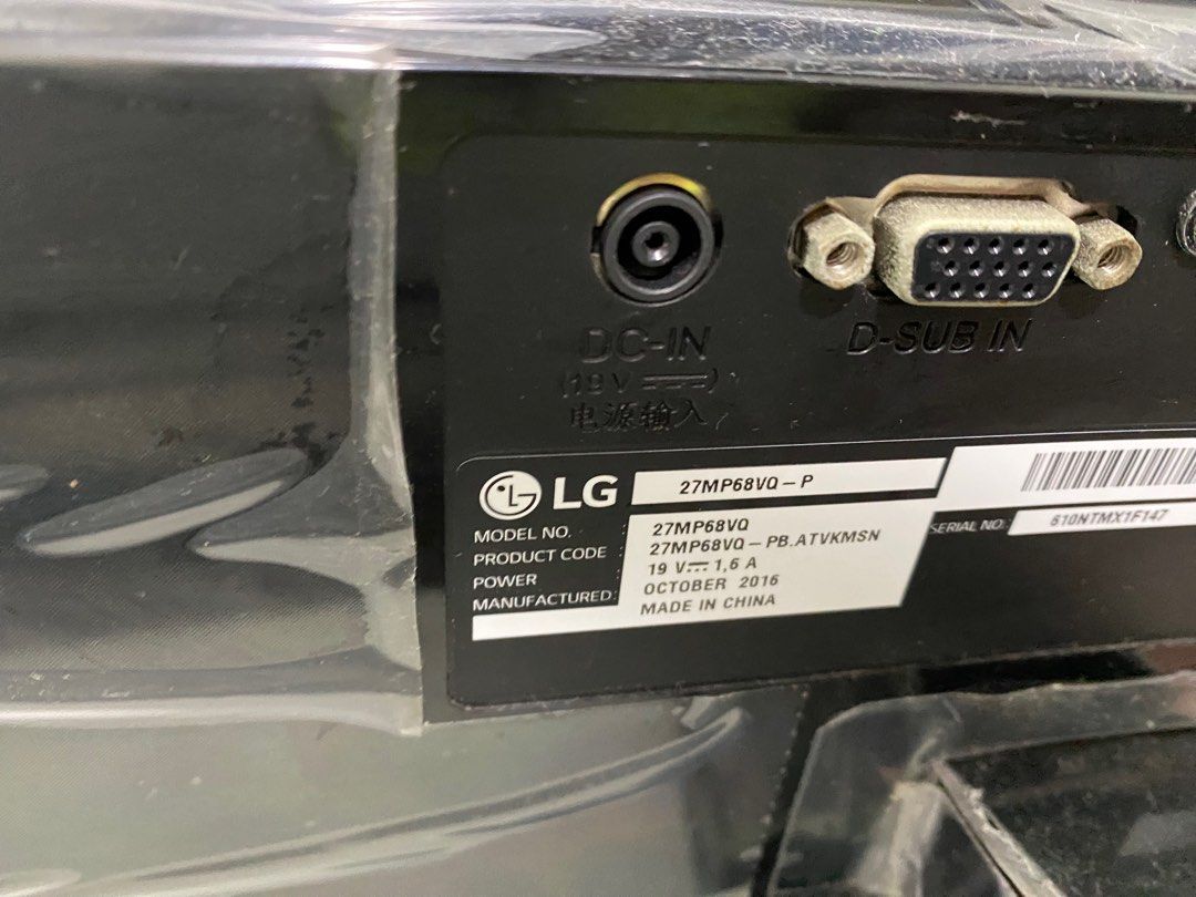 Lg monitor 27 inch, Computers & Tech, Parts & Accessories, Monitor ...