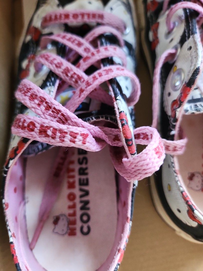 Lim ed converse x Hello kitty, Babies & Kids, Babies & Kids Fashion on ...