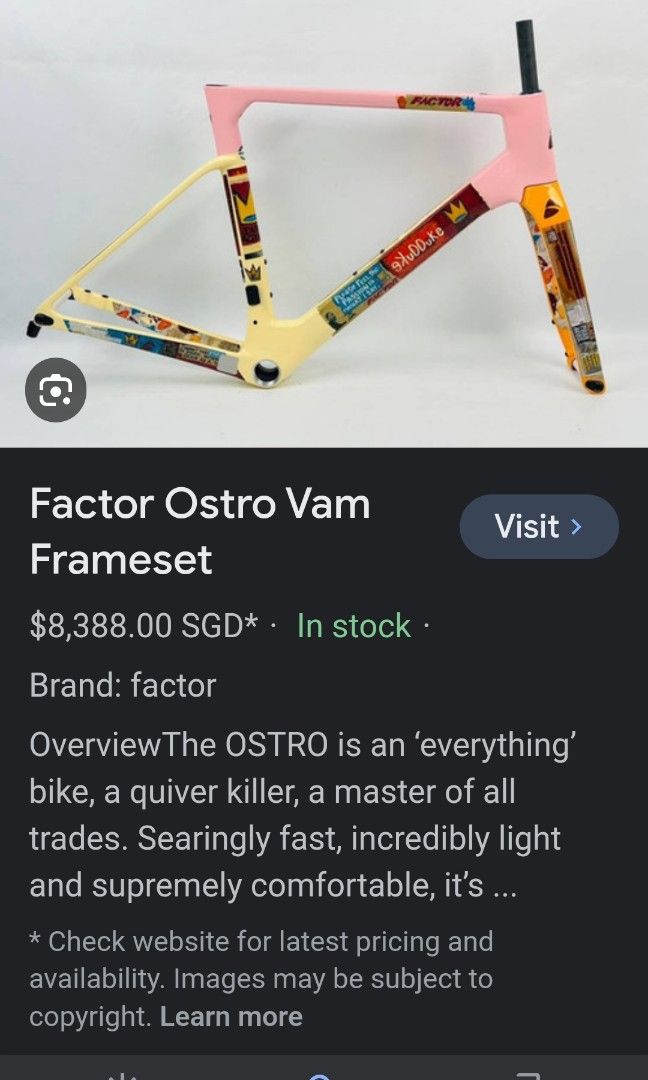 Limited Edition Duke x Factor Ostro VAM (Size 52), Sports Equipment ...