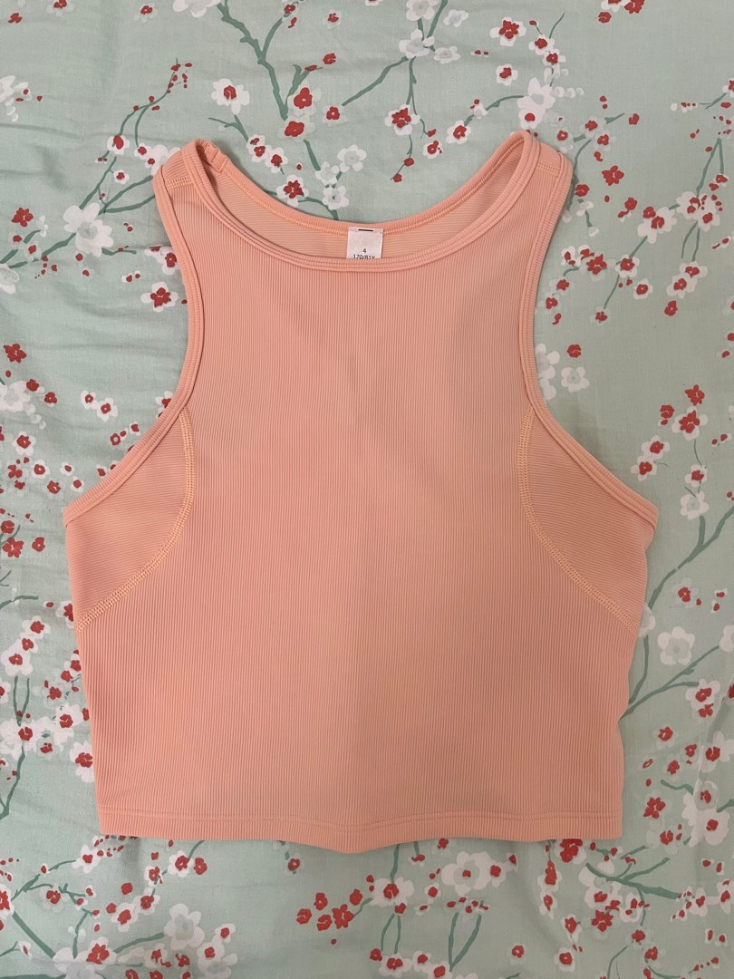 Lululemon Peach Tank Top, Women's Fashion, Activewear on Carousell