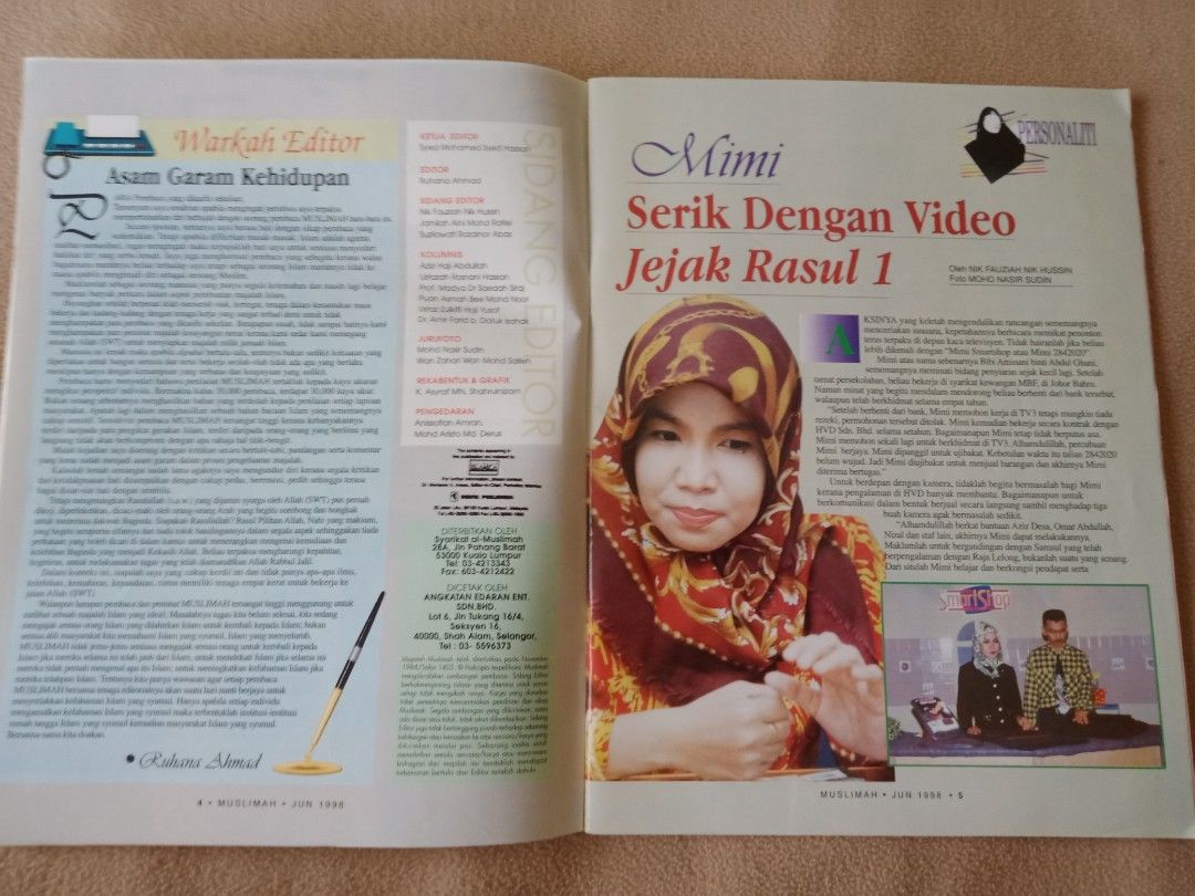 Majalah Muslimah Jun 1998, Hobbies & Toys, Books & Magazines, Magazines ...
