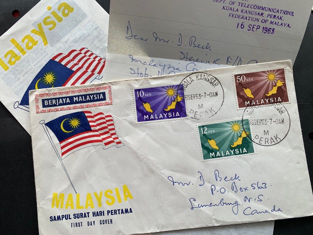 Malaysia Day NOVA SCOTIA 1963 FDC, Hobbies & Toys, Collectibles ...