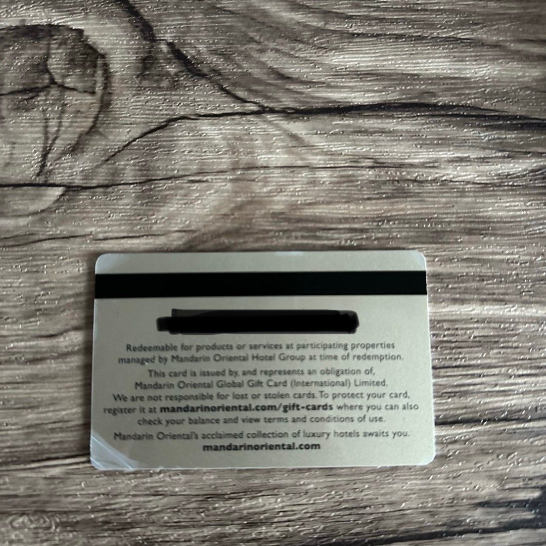 Mandarin Oriental Gift Card ($600), Video Gaming, Gaming Accessories ...