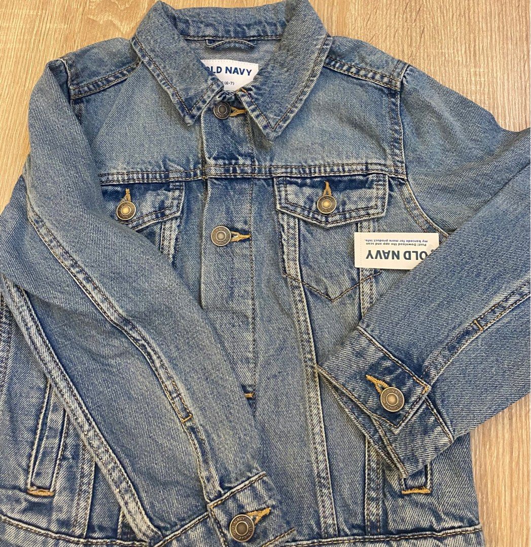 Maong jacket for girls, Babies & Kids, Babies & Kids Fashion on Carousell