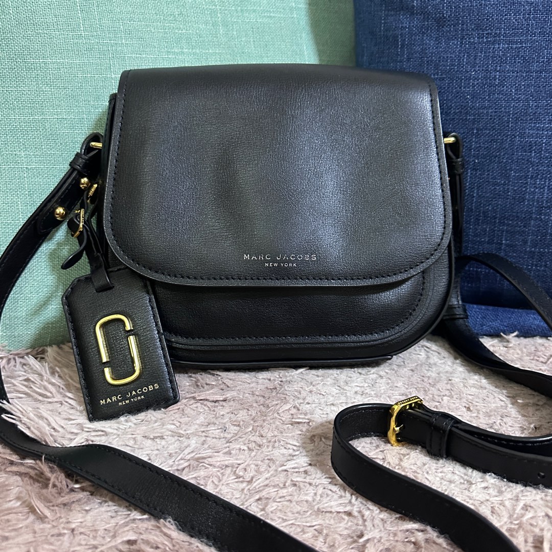 SALE!! Marc Jacobs Mini Rider Crossbody Bag Black, Women's Fashion ...