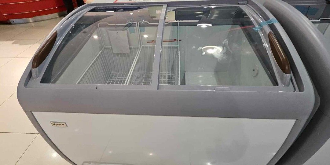 MARKES CHEST FREEZER CURVED TYPE GLASS DOOR, NON INVERTER AND INVERTER ...