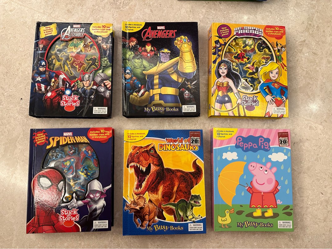 Marvel Avengers, Spider-Man, DC Super Friends, Peppa Pig, World of ...