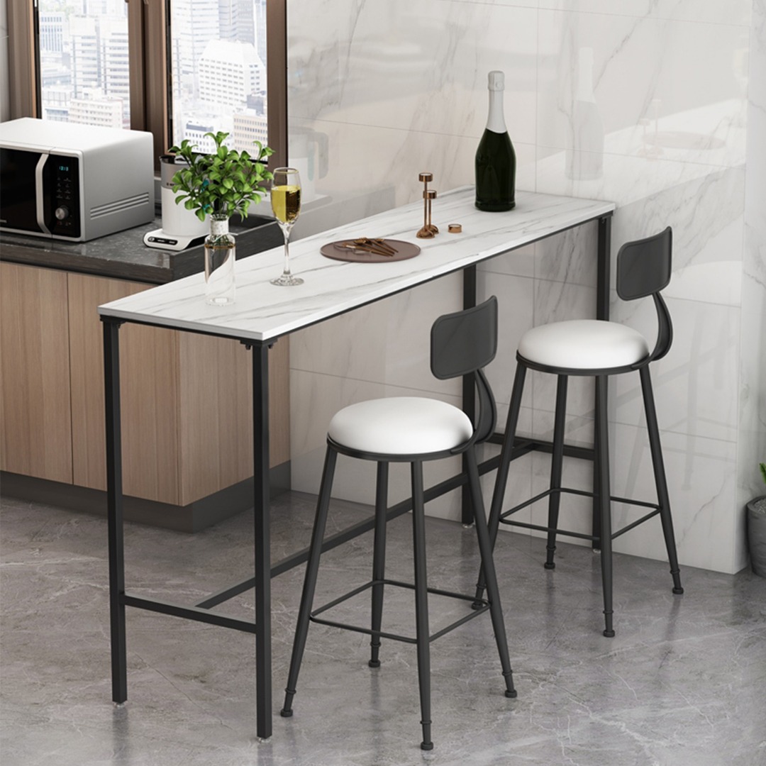 MAS-1369 Masdio Japanese Marble Rock Slab Bar Table, Furniture & Home ...