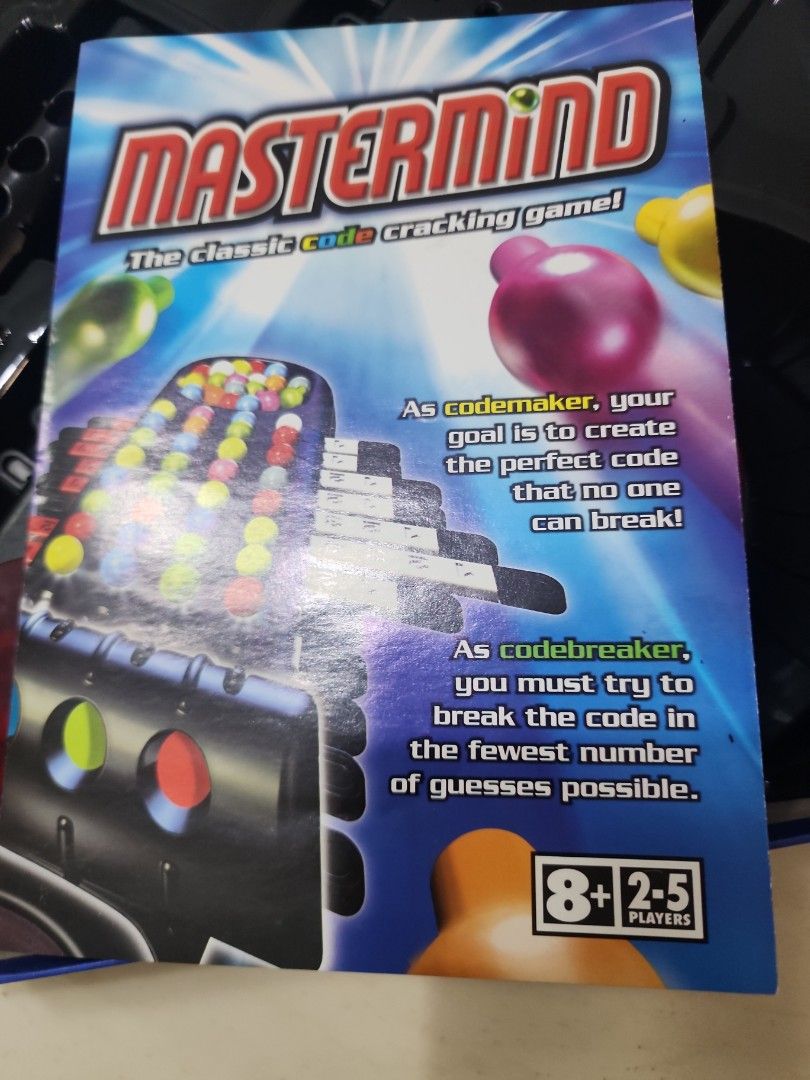 Mastermind board game, Hobbies & Toys, Toys & Games on Carousell