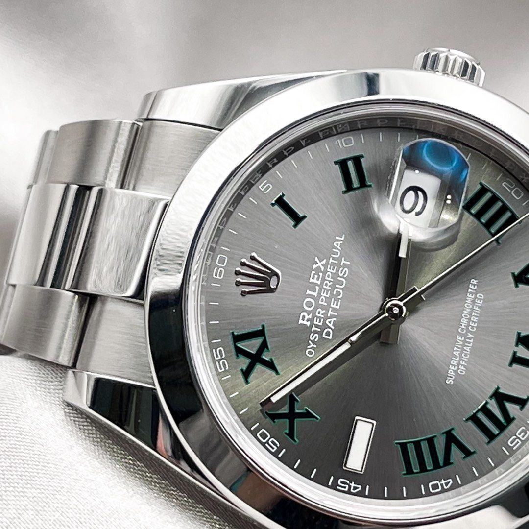 MAY 2023 Rolex OP Datejust Wimbledon 126300 FULL SET, Luxury, Watches ...