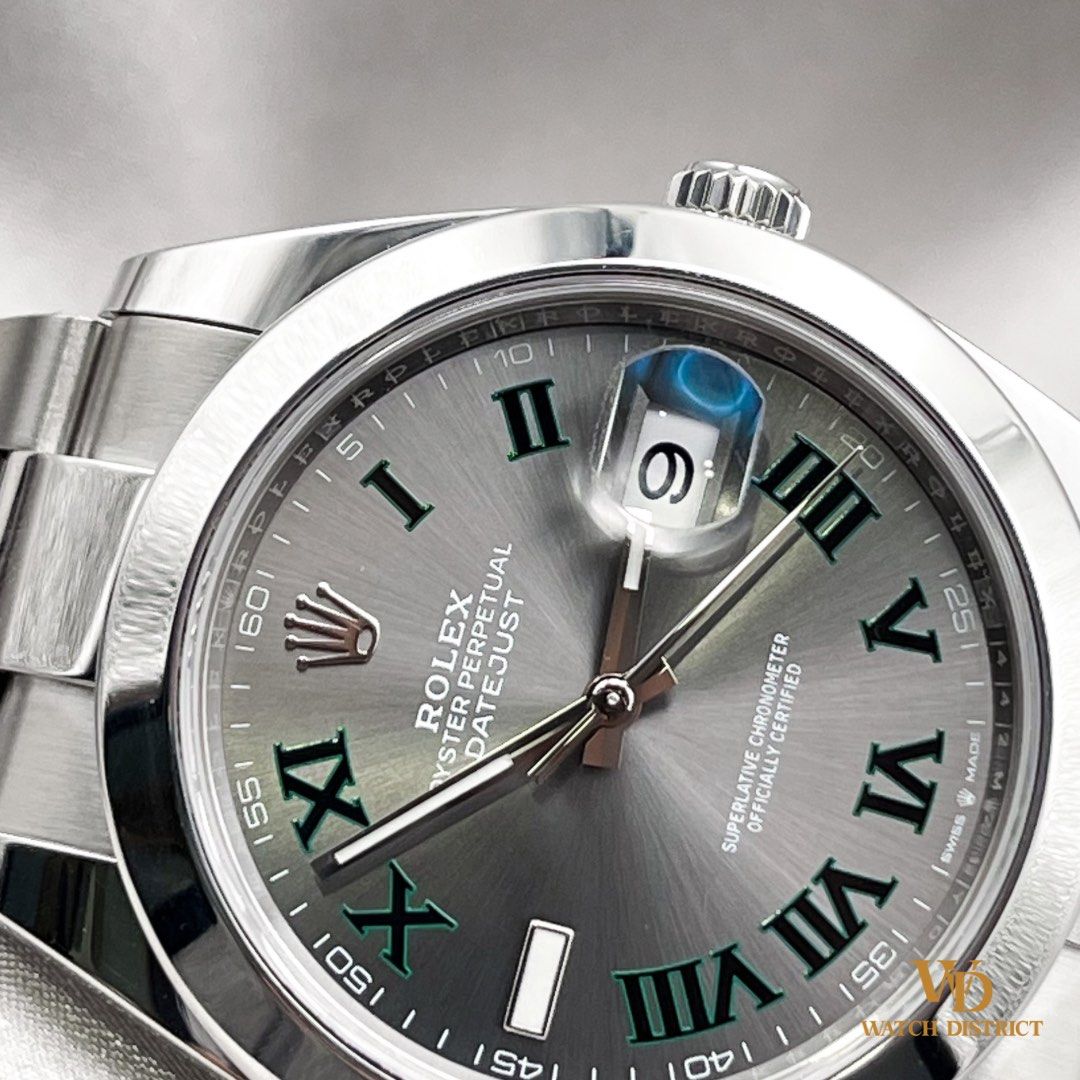MAY 2023 Rolex OP Datejust Wimbledon 126300 FULL SET, Luxury, Watches ...