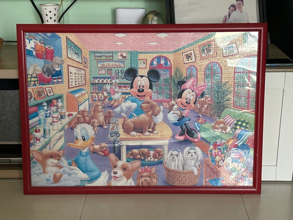 Mickey Mouse jigsaw puzzle, Furniture & Home Living, Home Decor, Frames ...