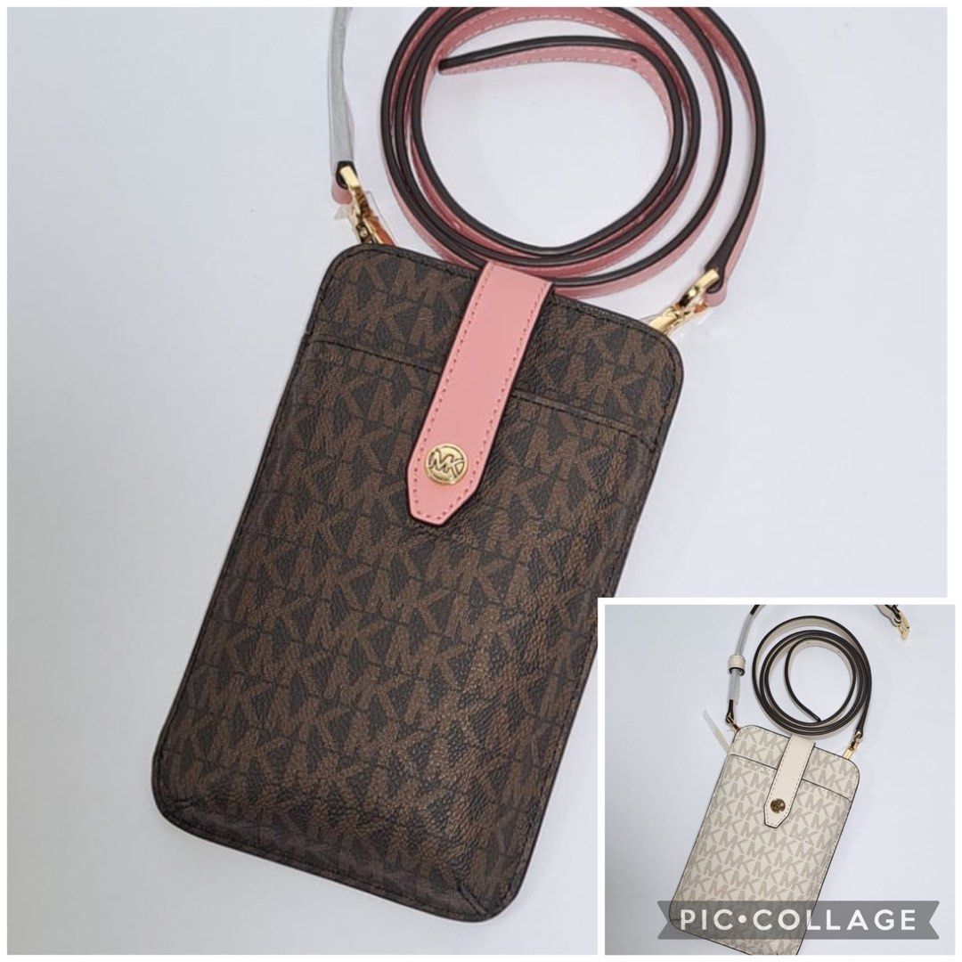 MK phone xbdy with card holder Original, Women's Fashion, Bags & Wallets, Cross-body Bags on ...
