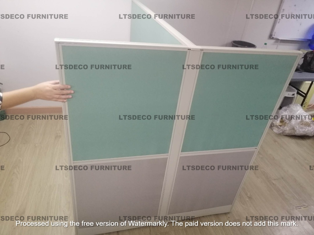 MODULAR HIGH PANEL OFFICE PARTITION AND FURNITURE, Furniture & Home ...