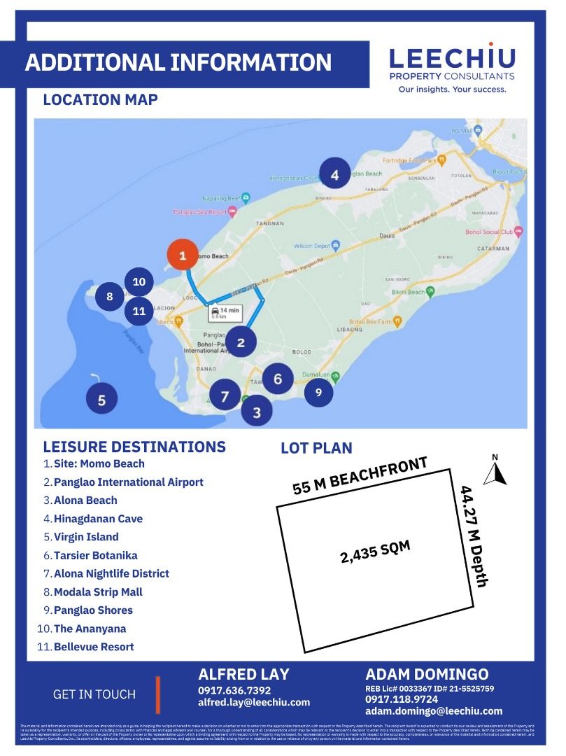 Momo Beach Bil-Isan Panglao Bohol - Beach Front Lot, Property, For Sale ...