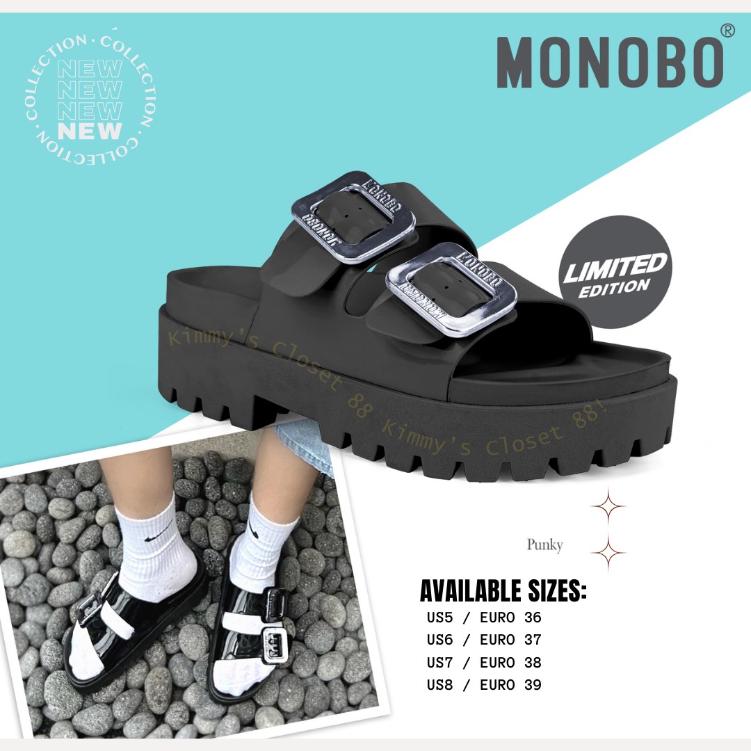 Monobo punky, Women's Fashion, Footwear, Slippers and slides on Carousell