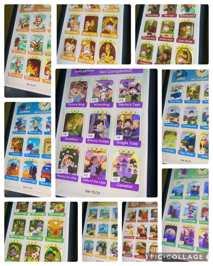 Monopoly go card 1 to 5 star / monopoly go sticker, Hobbies & Toys ...